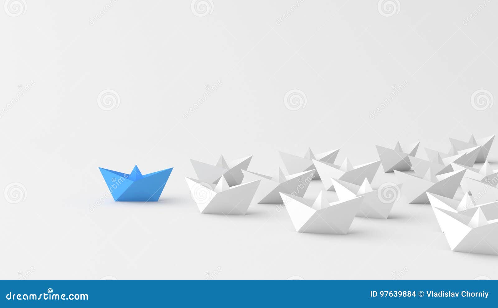 Blue leader boat stock illustration. Illustration of business - 97639884