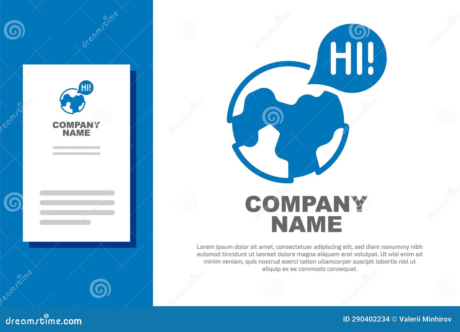 Blue Learning Foreign Languages Icon Isolated on White Background ...