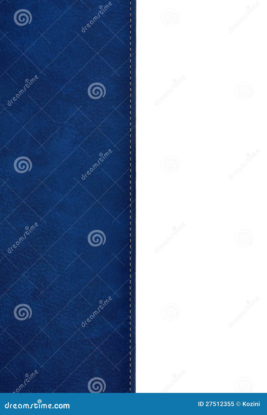 Blue leather cover book stock image. Image of threads - 27512355