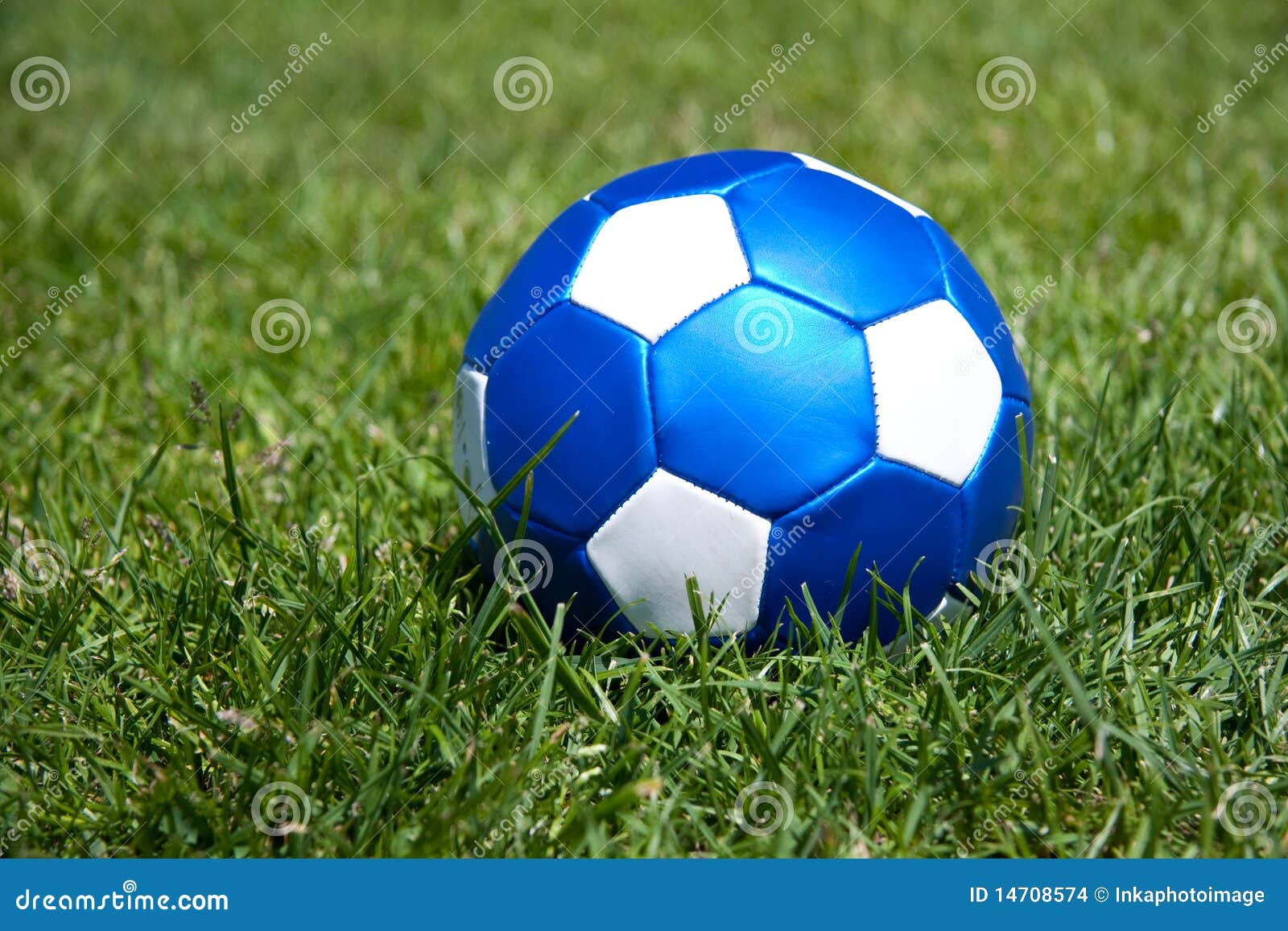 A blue leather football stock photo. Image of contest - 14708574