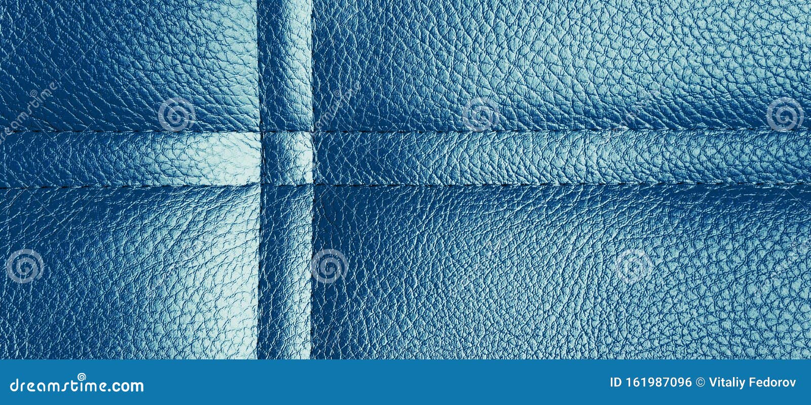Blue Leather with Line. Background.Texture. Panorama Stock Photo ...