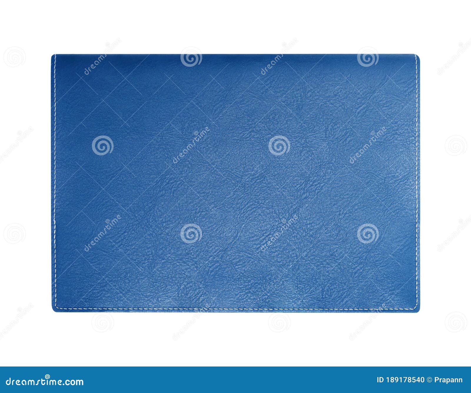Blue Leather Notebook Isolated on White Background Stock Photo - Image ...