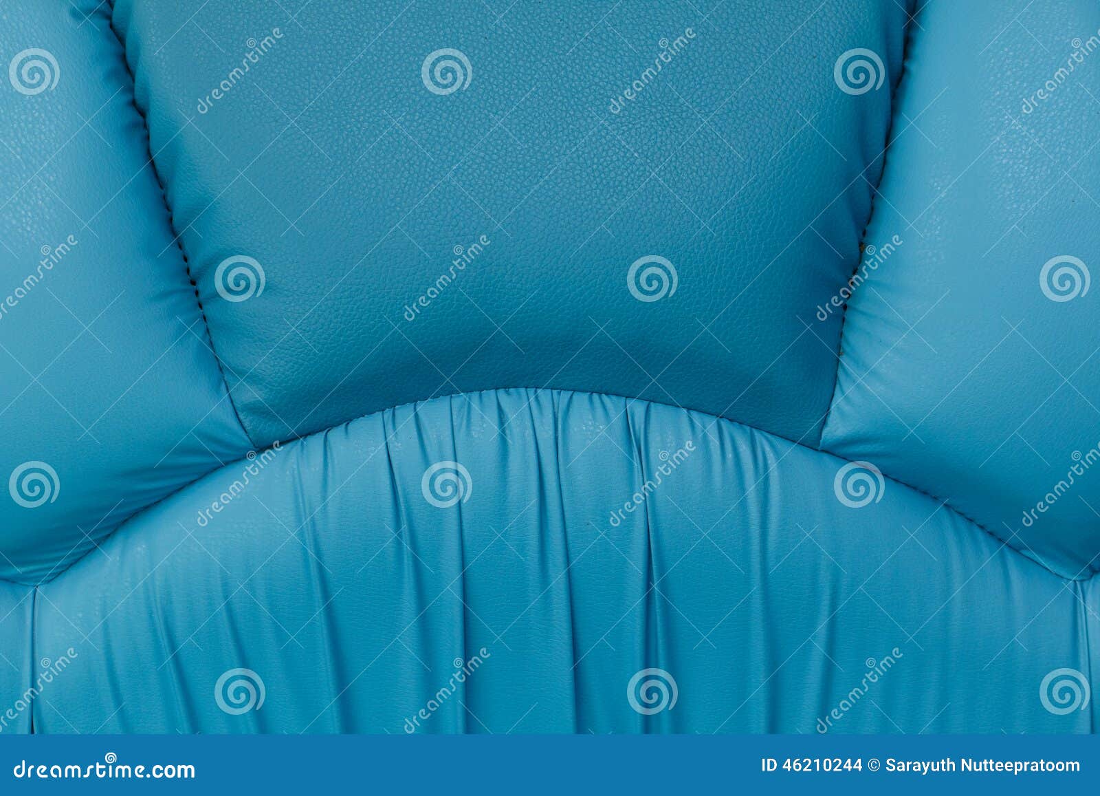 Blue Leather Sofa with Stitch Texture Stock Photo - Image of colorful ...