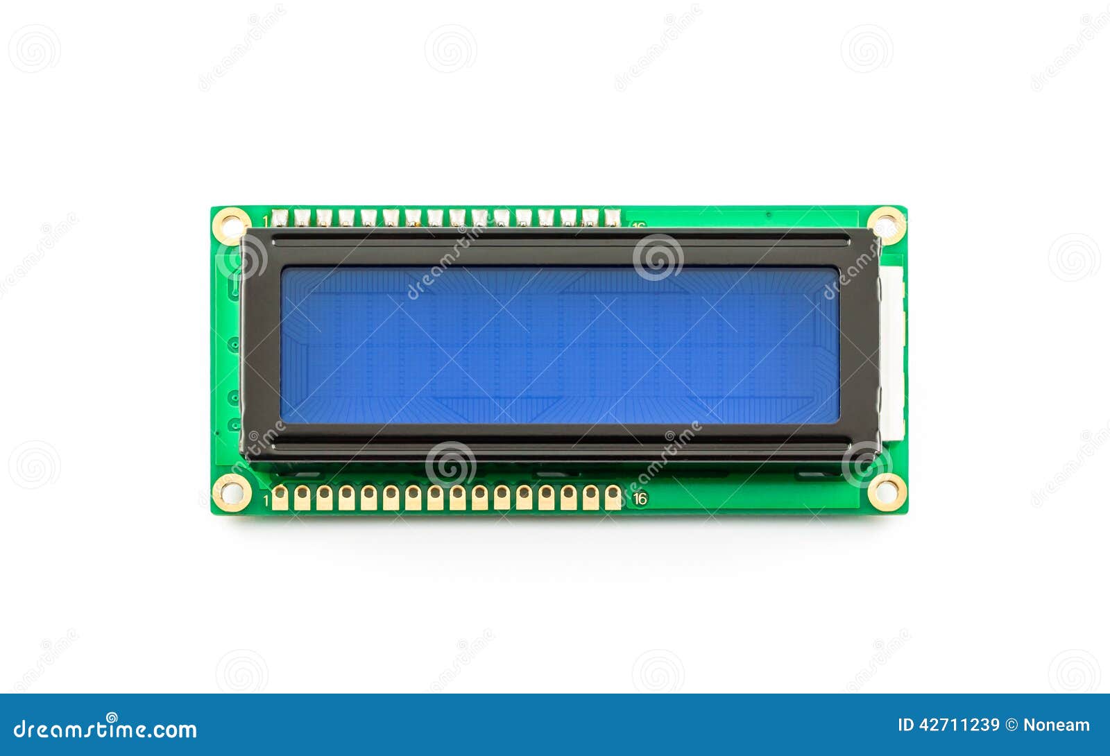 Blue LED Character Display stock image. Image of accessories - 42711239