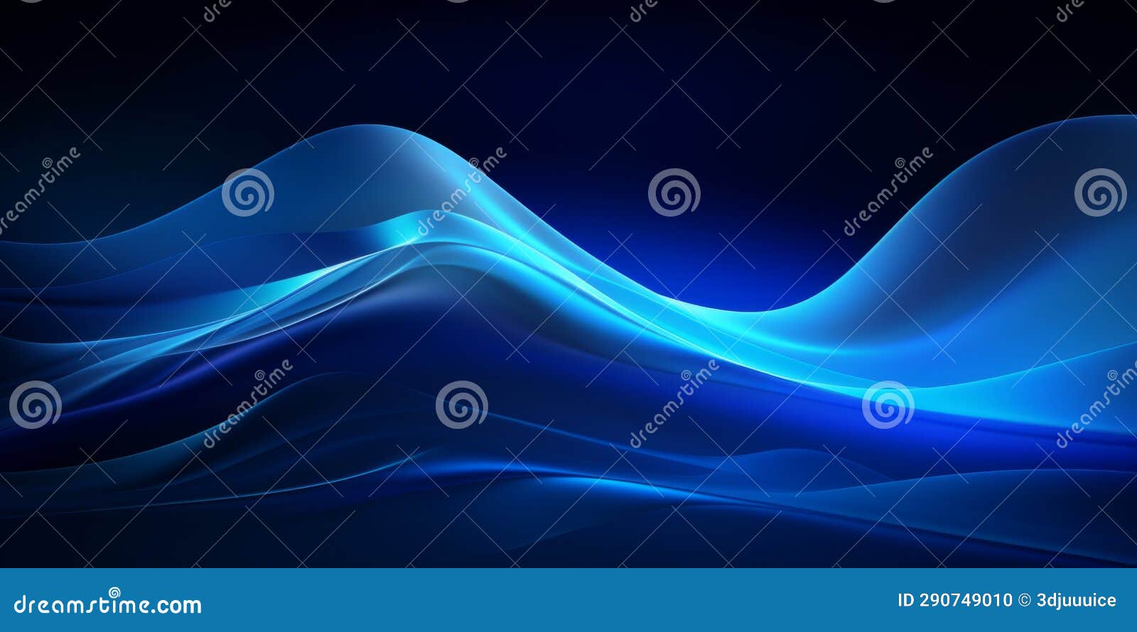 Blue LED Creative Abstract Wavy Texture. Stock Illustration ...