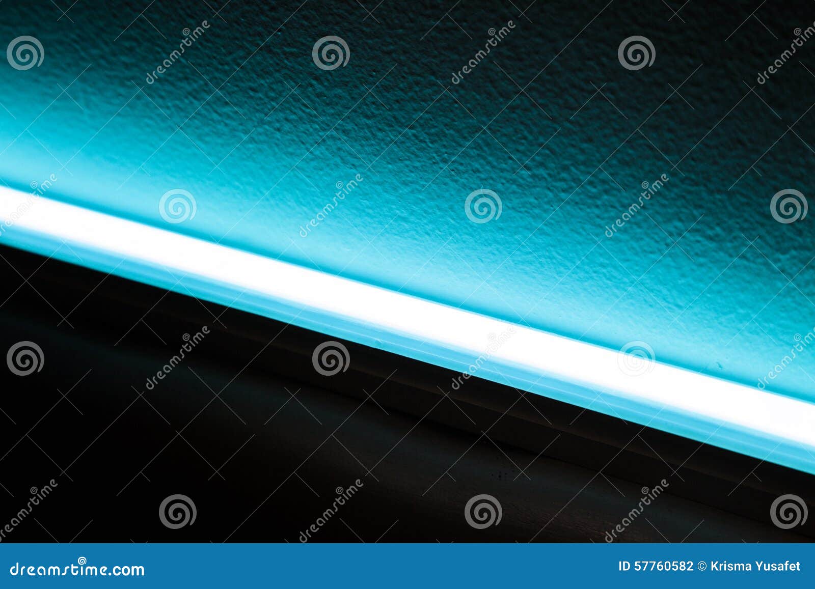 Blue LED Light Source stock photo. Image of cove, emitting - 57760582