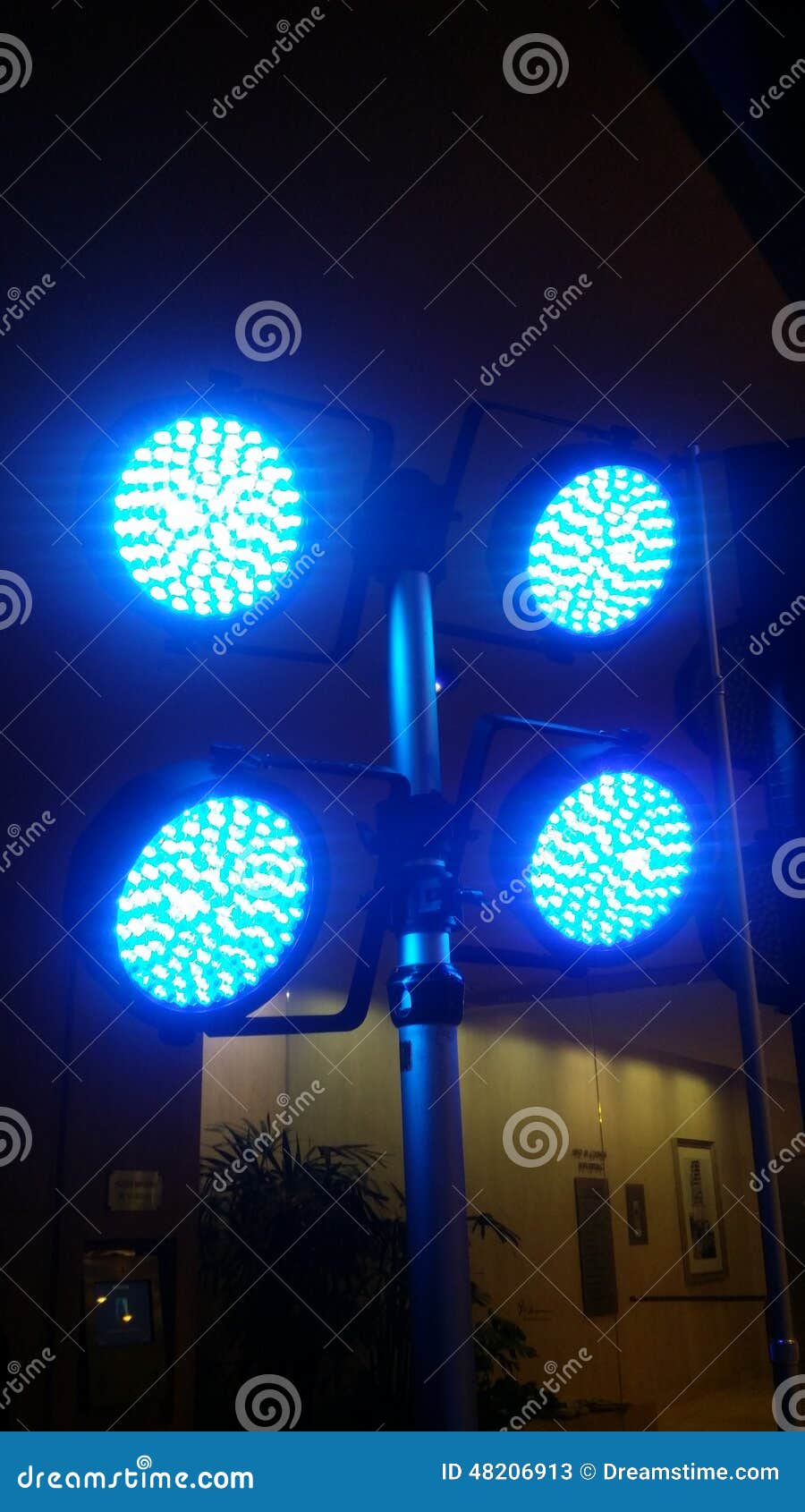 Blue LED Lights stock image. Image of ledlights, lights - 48206913