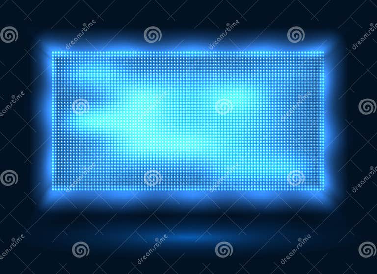 Blue led lights screen stock vector. Illustration of glow - 152601839