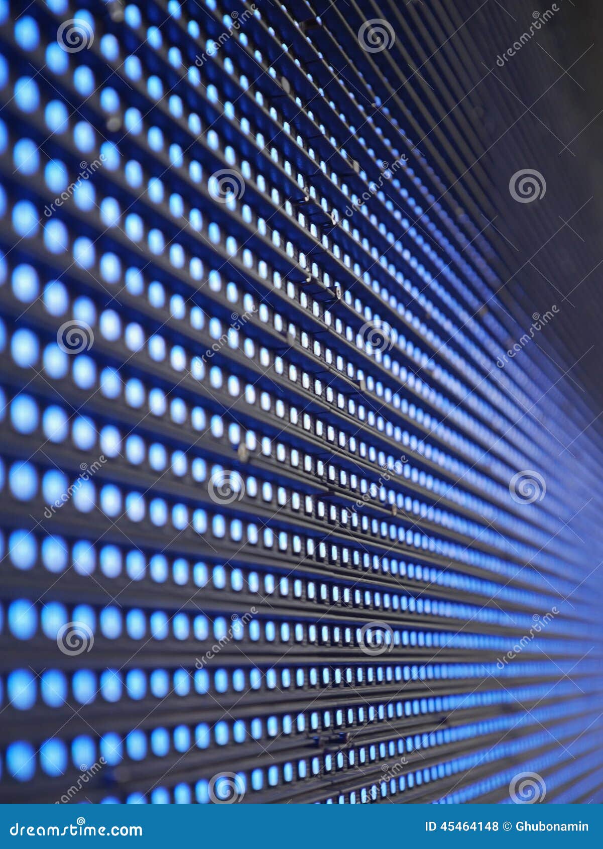 Blue LED screen stock photo. Image of decoration, spotted - 45464148