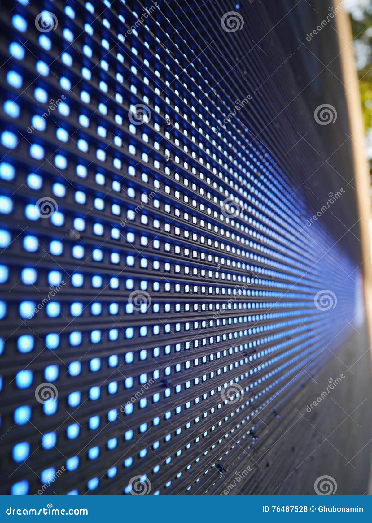 Blue LED screen stock photo. Image of screen, panel, group - 76487528