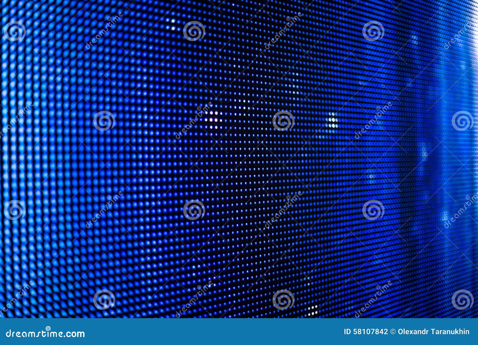 Blue Led Screen with White Dots Stock Photo - Image of blue, textured ...