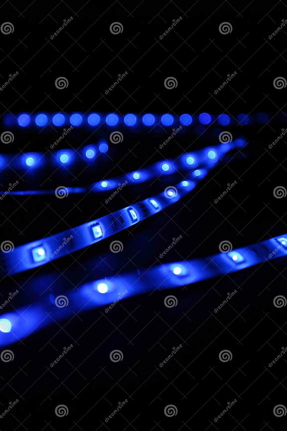 Blue leds stock photo. Image of light, blue, stripes - 26895512