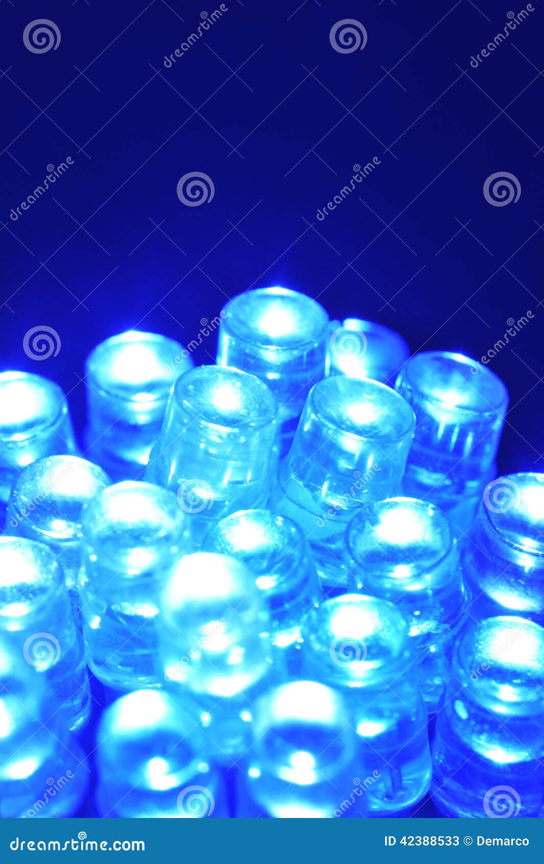 Blue LEDs stock image. Image of transparent, blue, lamp - 42388533