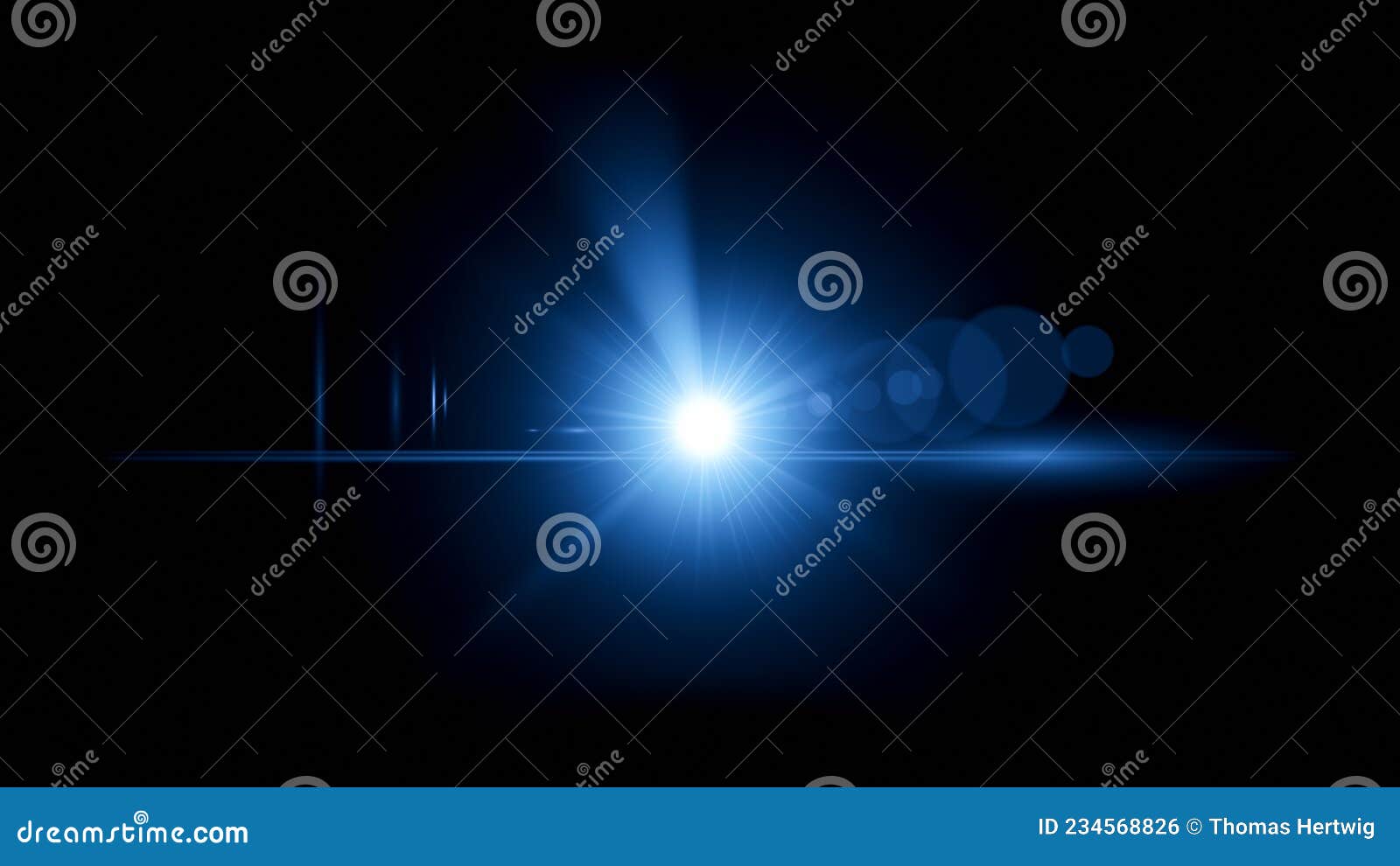 Blue Lens Flare Background Cold Gradient Wallpaper Royalty-Free Stock ...