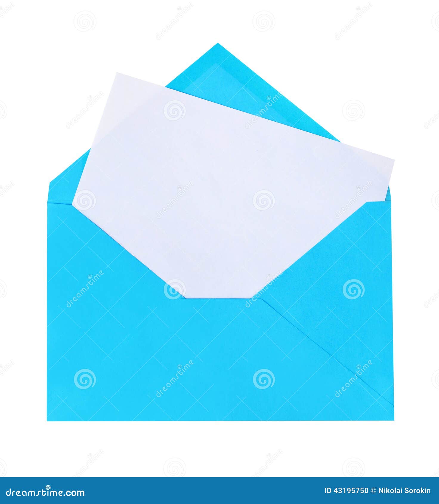Blue letter stock photo. Image of delivering, color, letters - 43195750