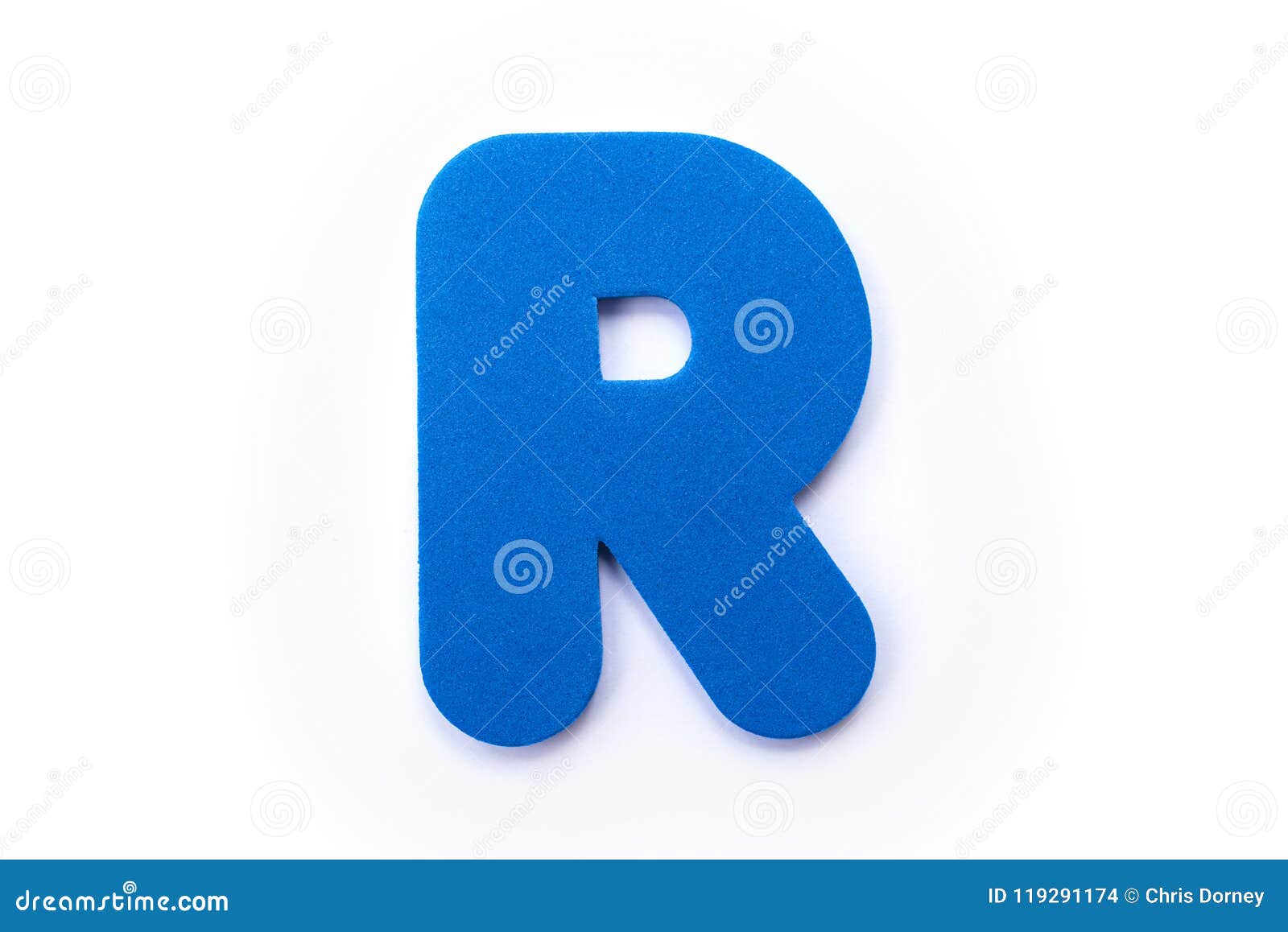 Blue Letter R