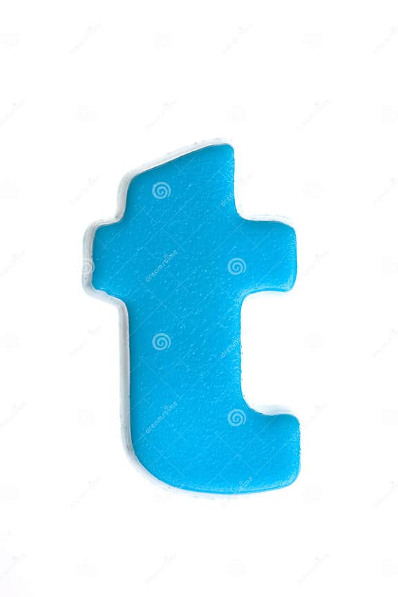Blue letter t stock image. Image of multi, letter, lowercase - 6267249