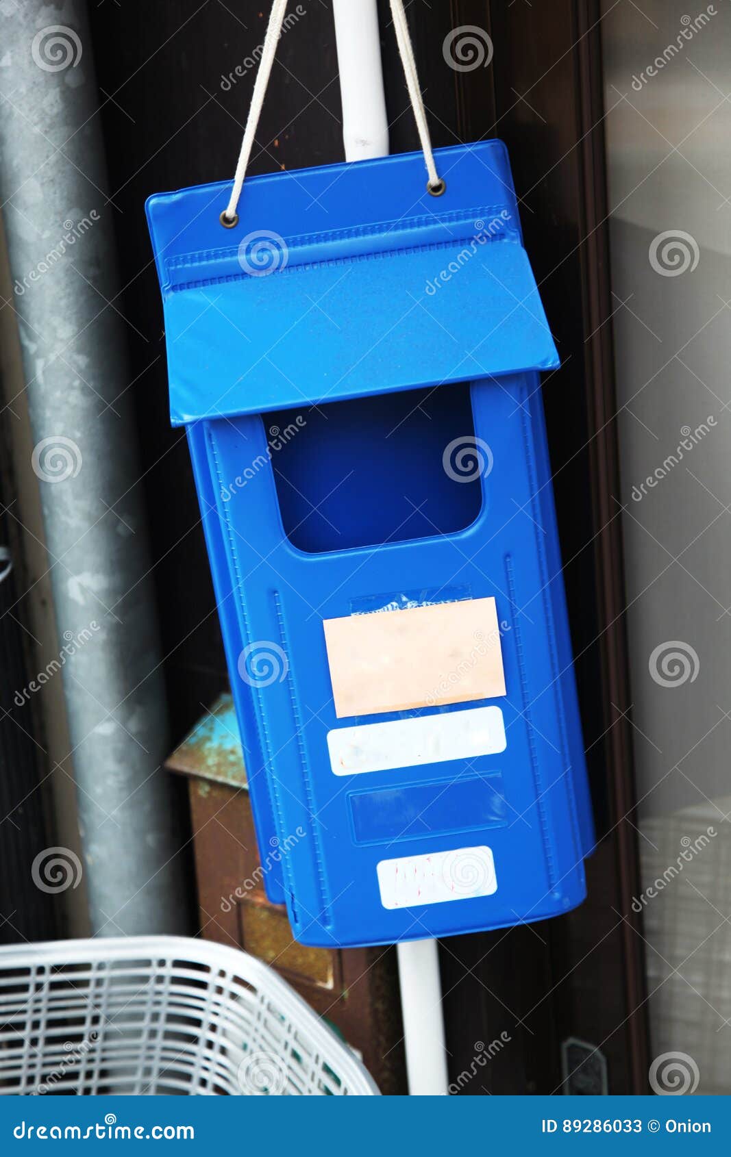 Blue letterbox stock image. Image of home, cute, container - 89286033