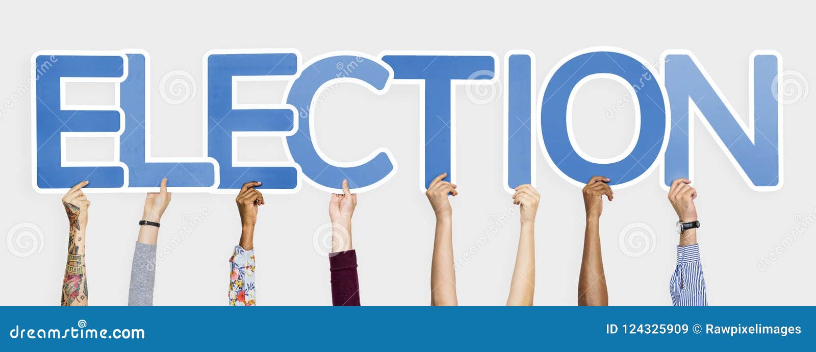 Blue Letters Forming the Word Election Stock Image - Image of election ...