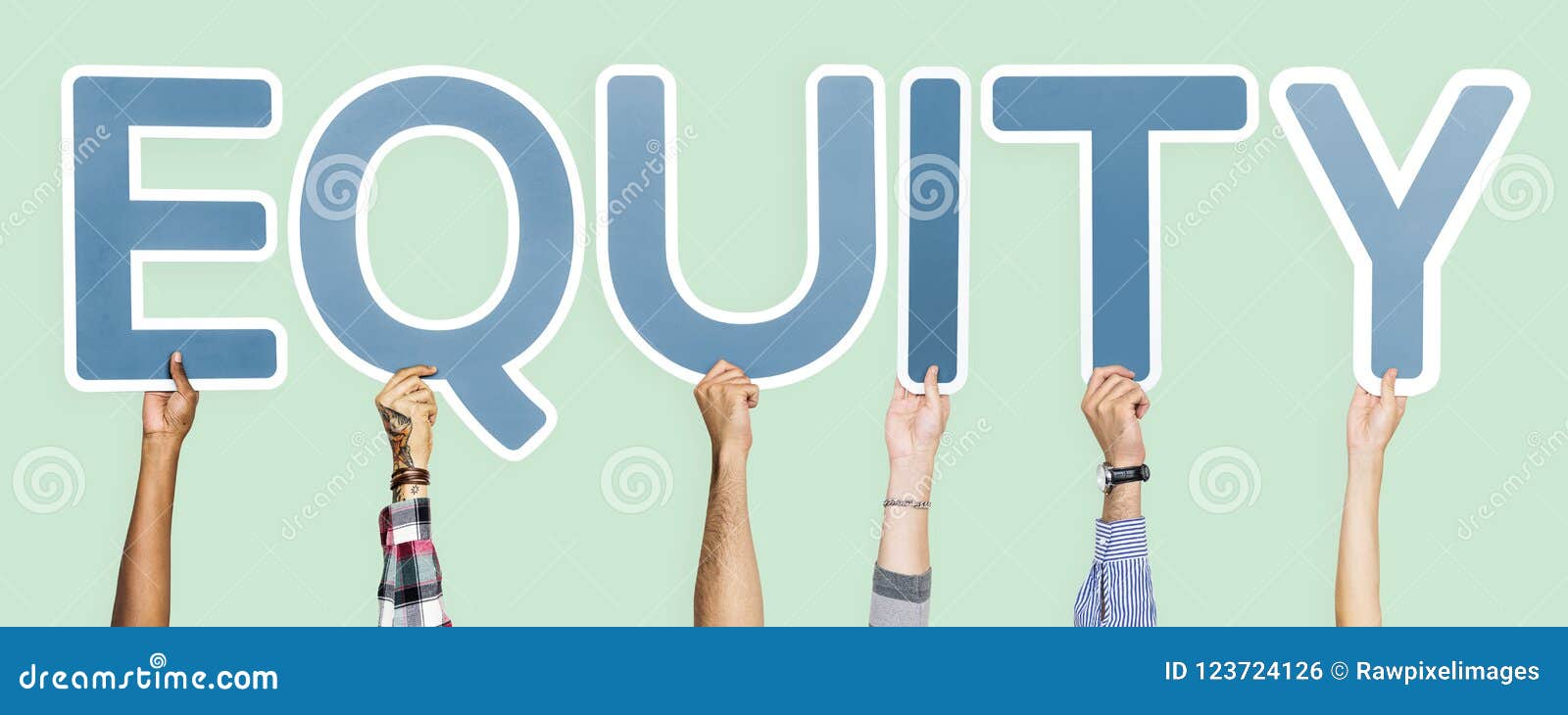 Blue Letters Forming the Word Equity Stock Photo - Image of forming ...