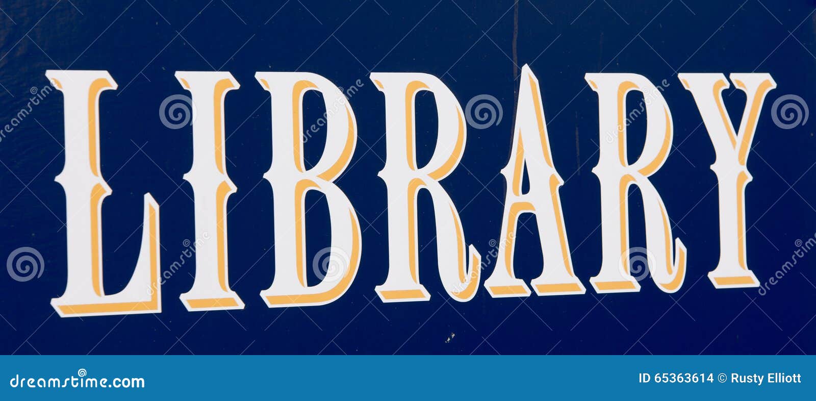 Blue library sign stock illustration. Illustration of nova - 65363614
