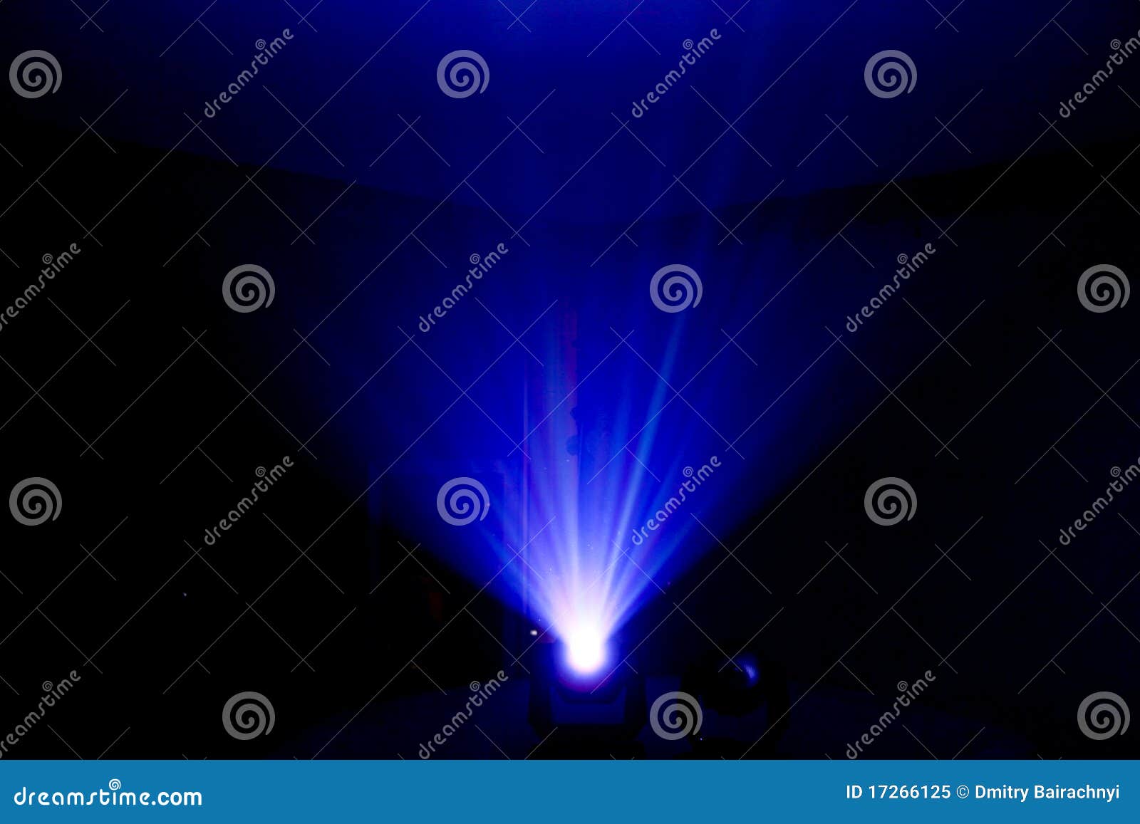 Blue light stock image. Image of lamp, spotlight, indoors - 17266125