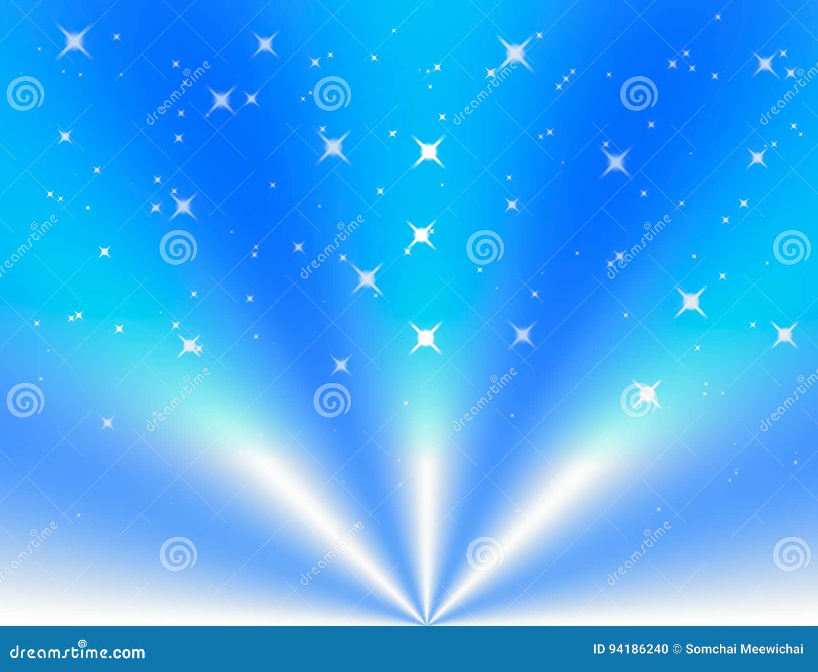 Blue Light and Beam Abstract Background Stock Illustration ...