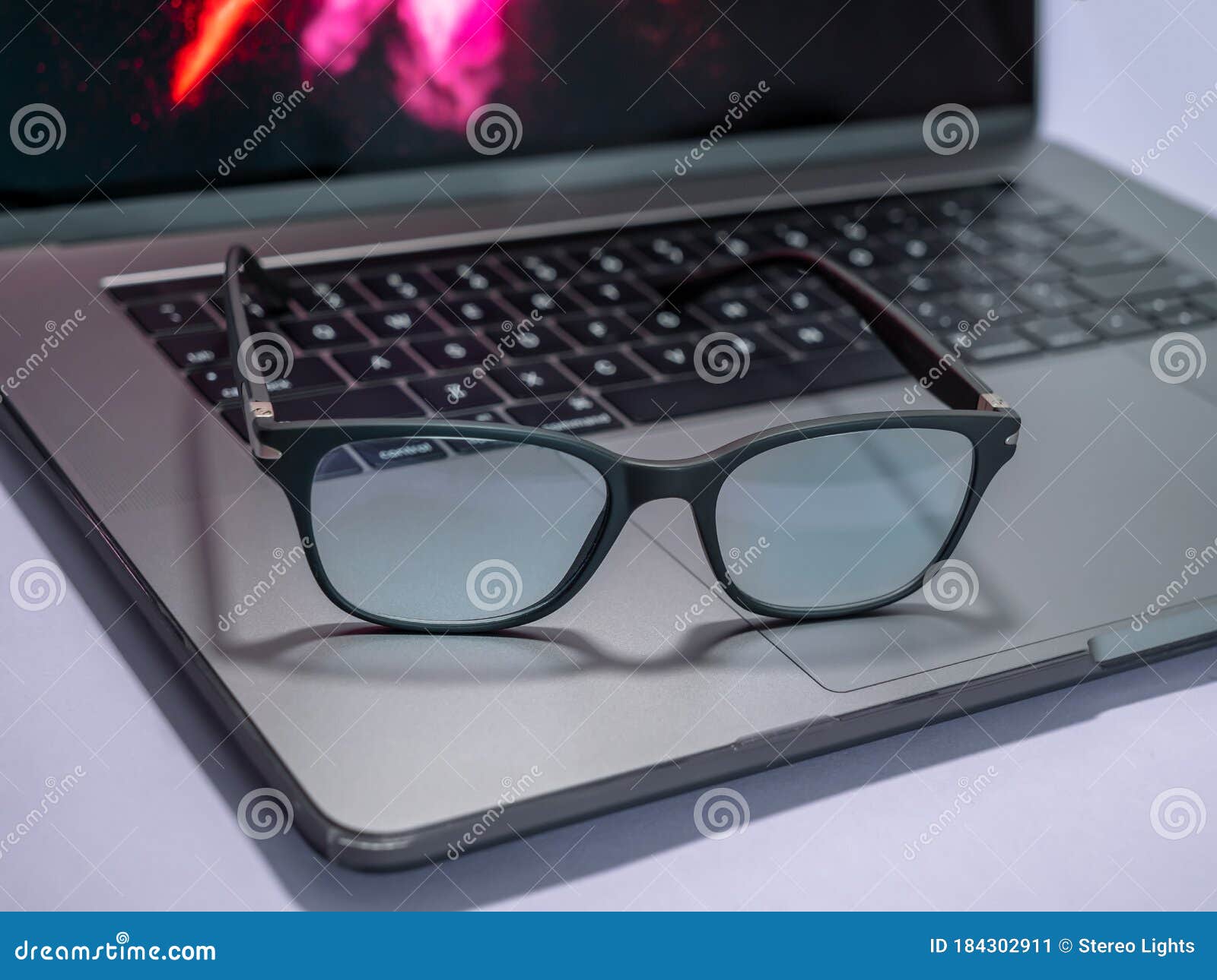 Blue Light Blocking Glasses. Black Frame Glasses for Filtering Blue ...