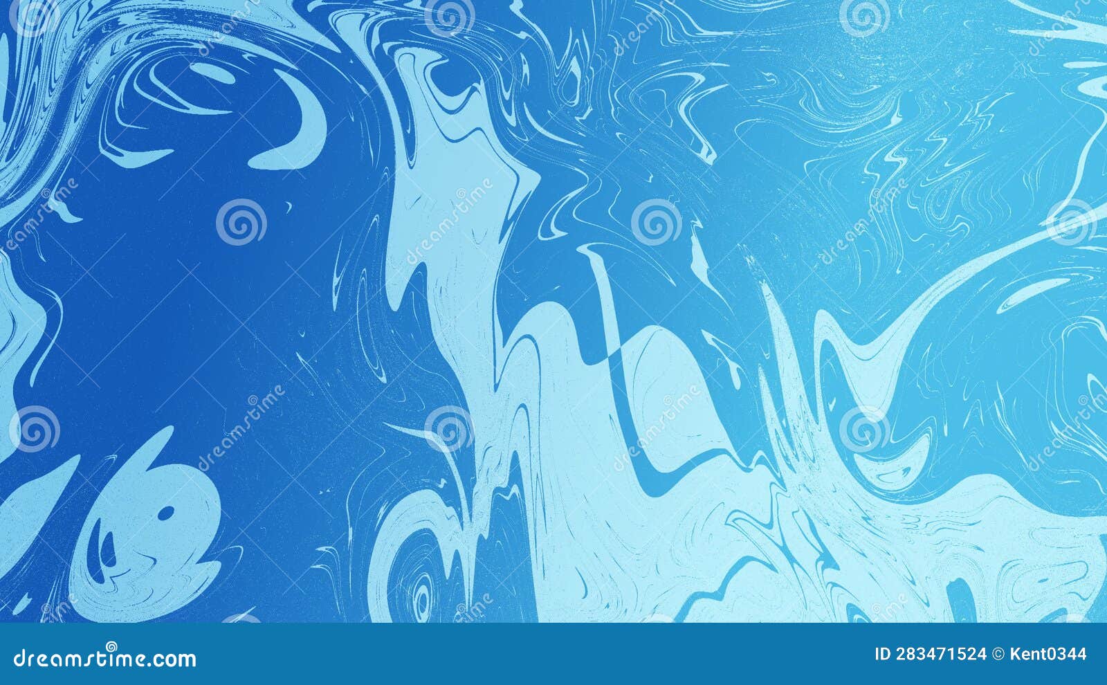 Blue and Light Blue Liquid Flowing and Mixing Smoothly, Motion Loop ...