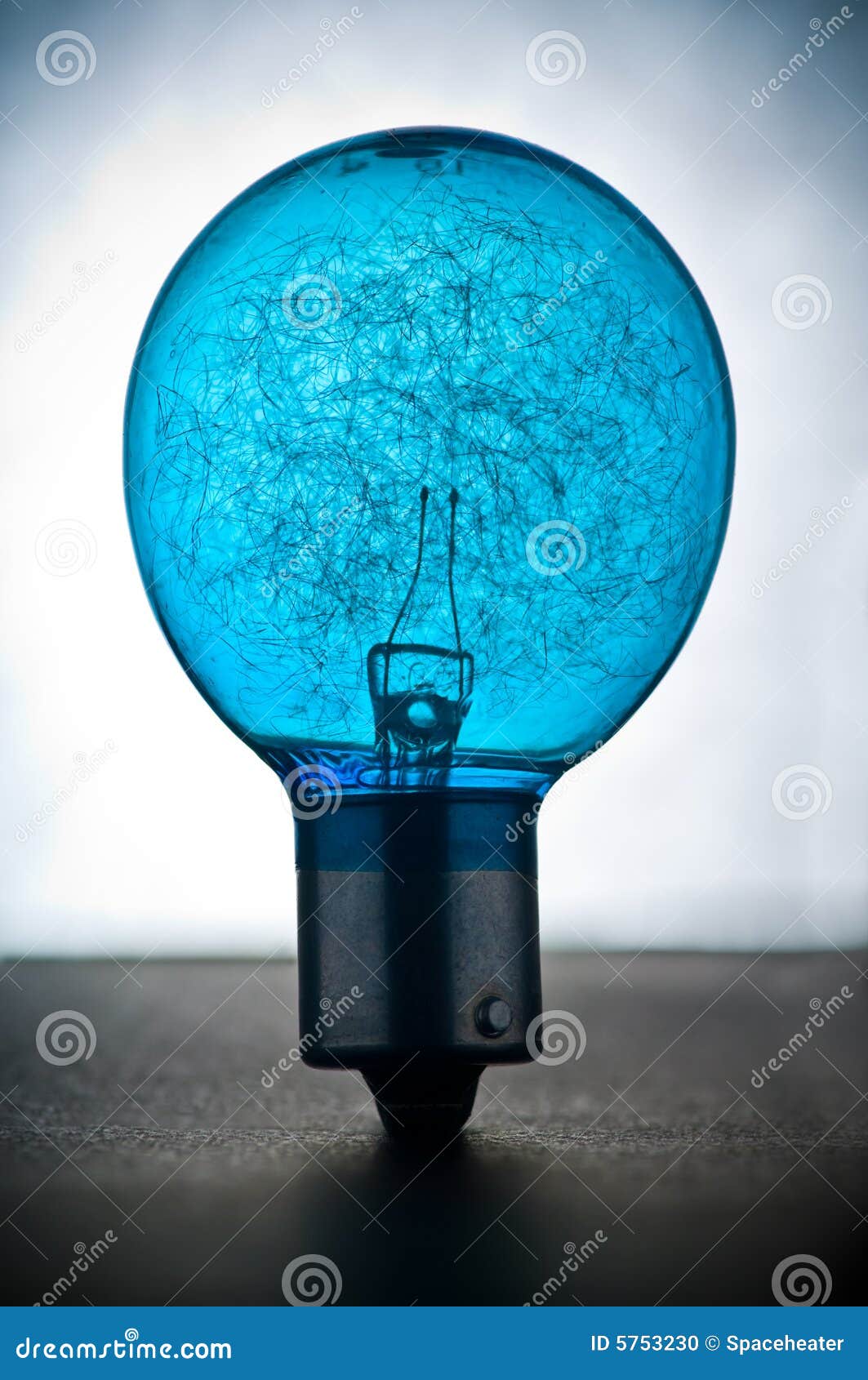 Blue light bulb stock photo. Image of decorative, vivid - 5753230
