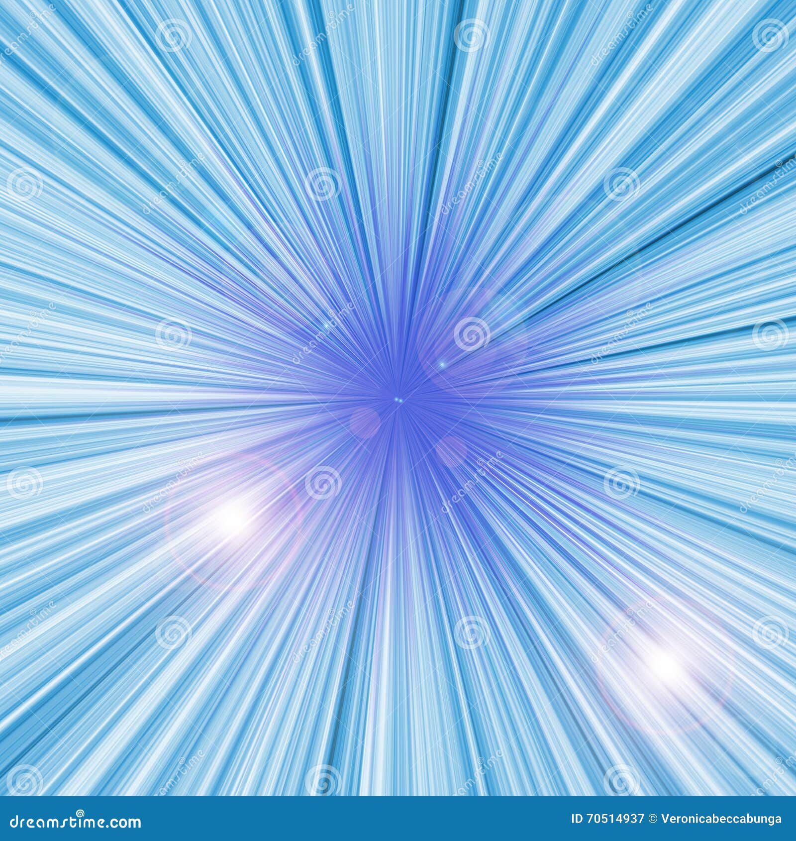 Blue light burst stock illustration. Illustration of abstract - 70514937