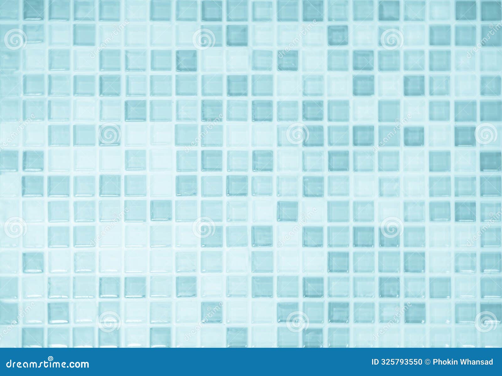 Blue Light Ceramic Wall Chequered and Floor Tiles Mosaic Background in ...