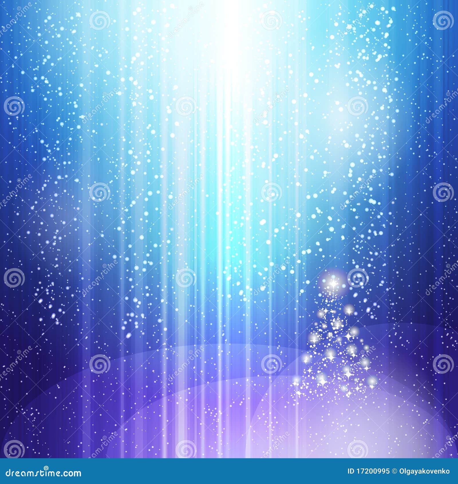 Blue Light Christmas Background Stock Vector - Illustration of ...