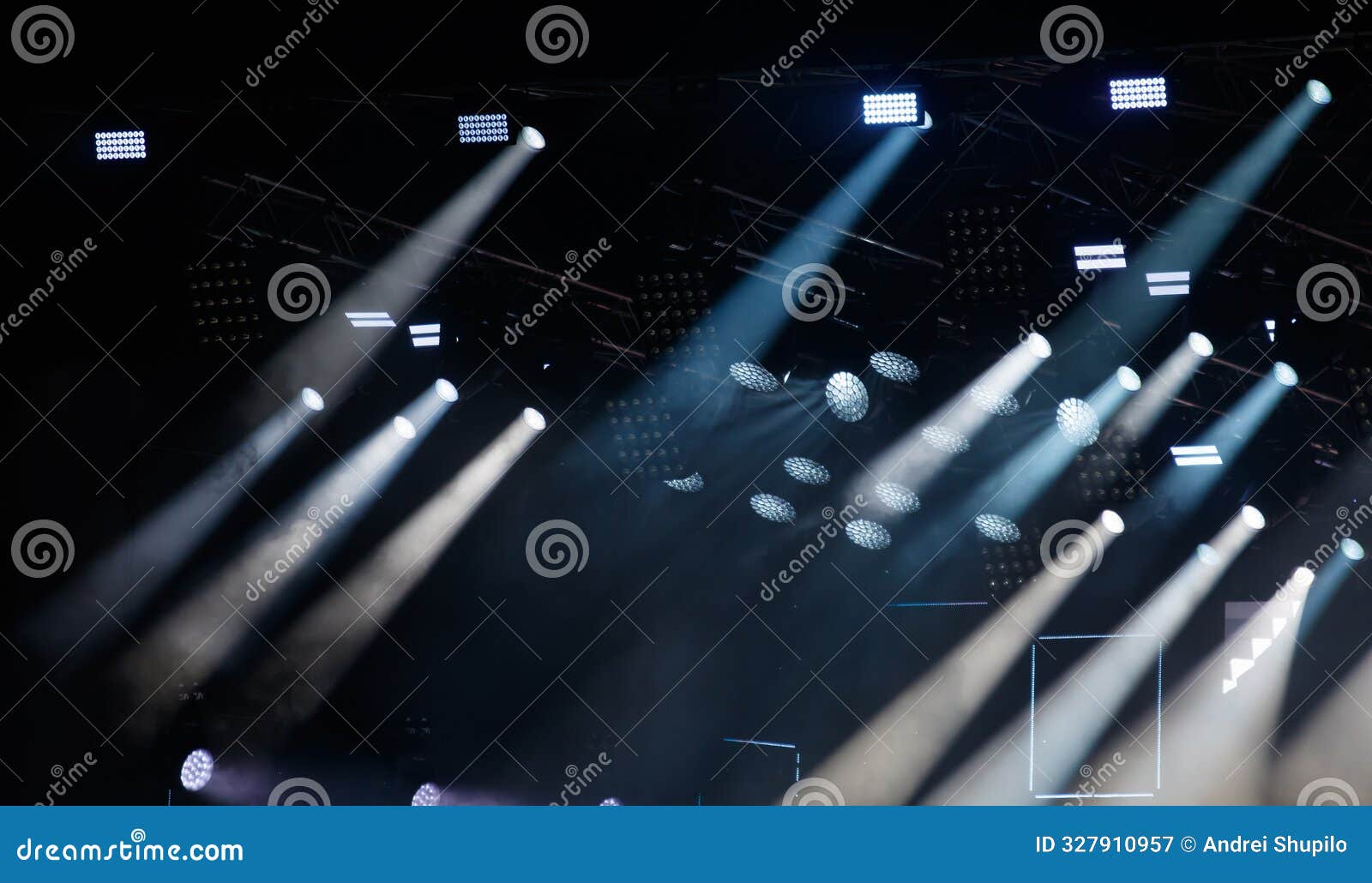 Blue Light at a Concert. Abstract Background Stock Image - Image of ...