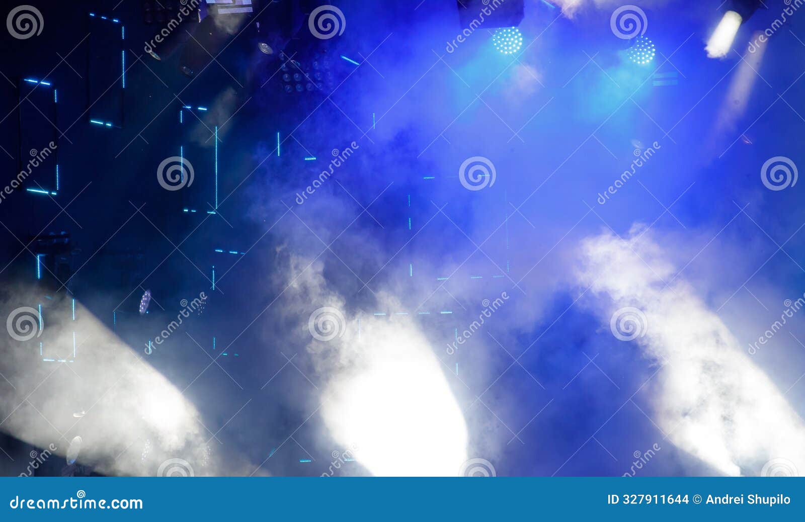 Blue Light at a Concert. Abstract Background Stock Photo - Image of ...
