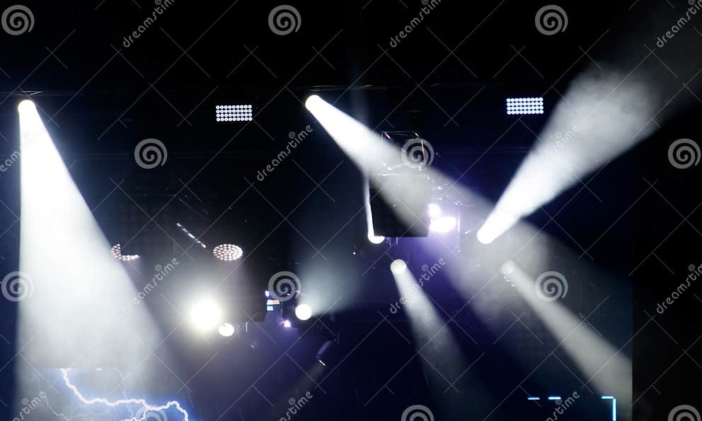 Blue Light at a Concert. Abstract Background Stock Photo - Image of ...