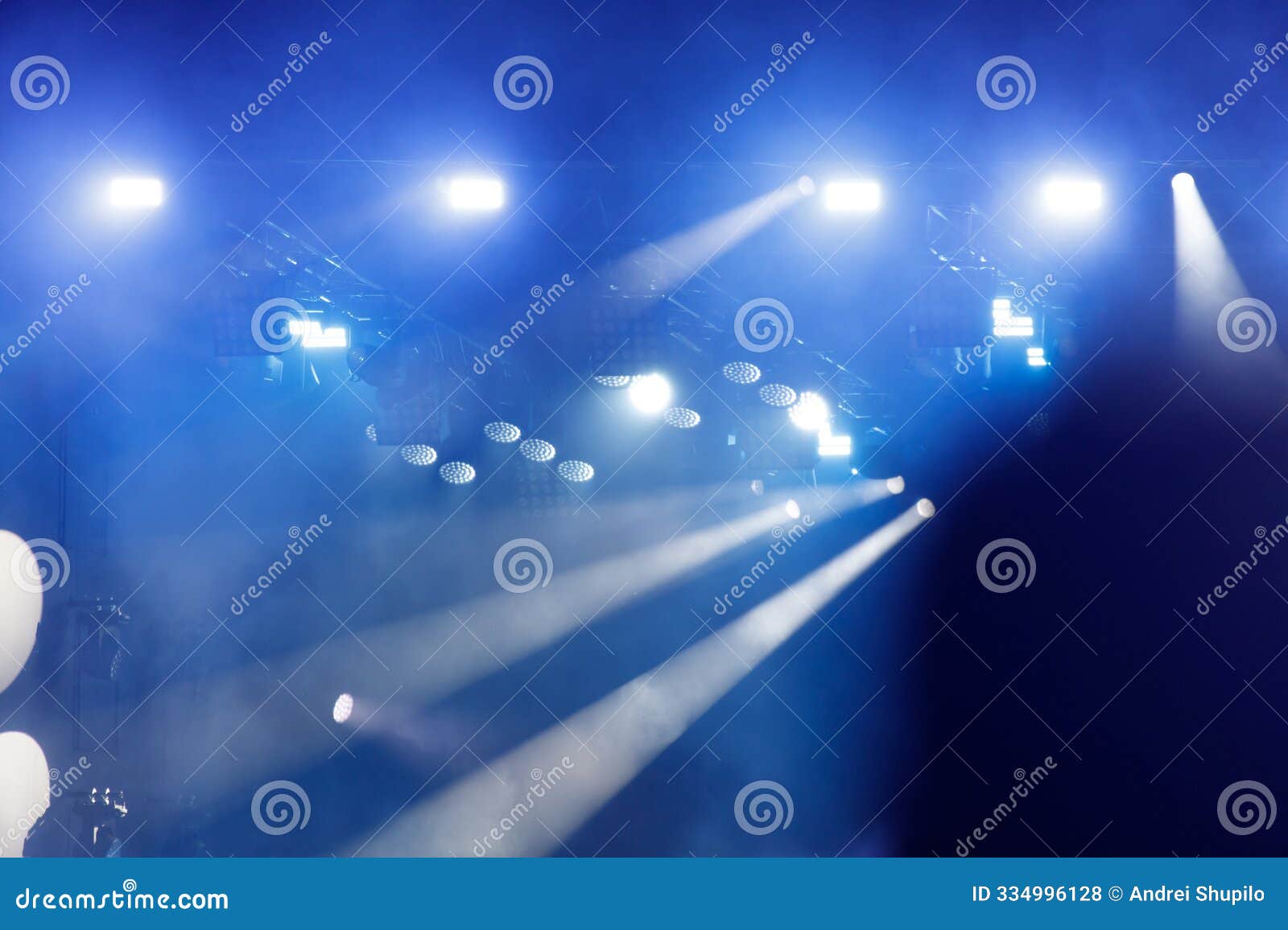 Blue Light at a Concert. Abstract Background Stock Photo - Image of ...