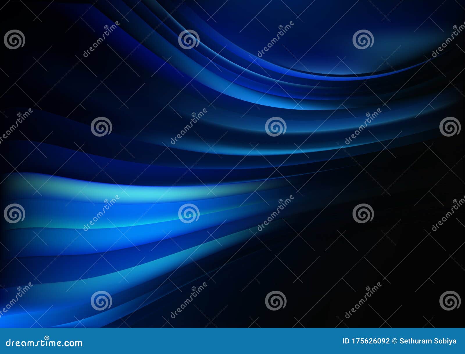 Blue Light Dynamic Background Vector Illustration Design Stock Vector ...