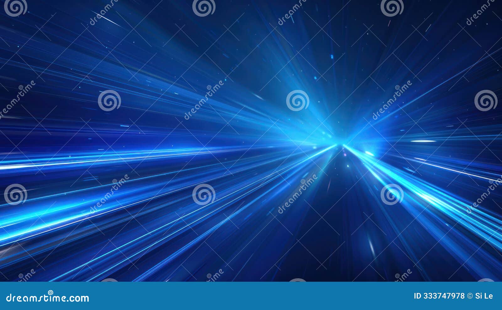 Blue Light Energy: Futuristic Vector Science Concept with Light Rays ...