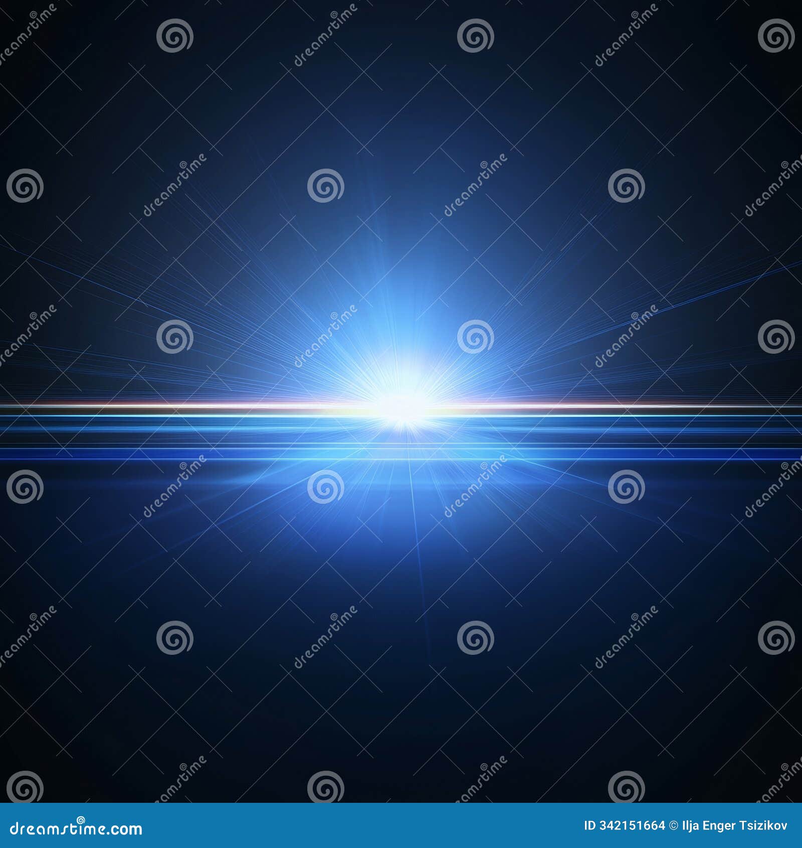 Blue Light Explosion with Lens Flare Effect on Transparent Background ...