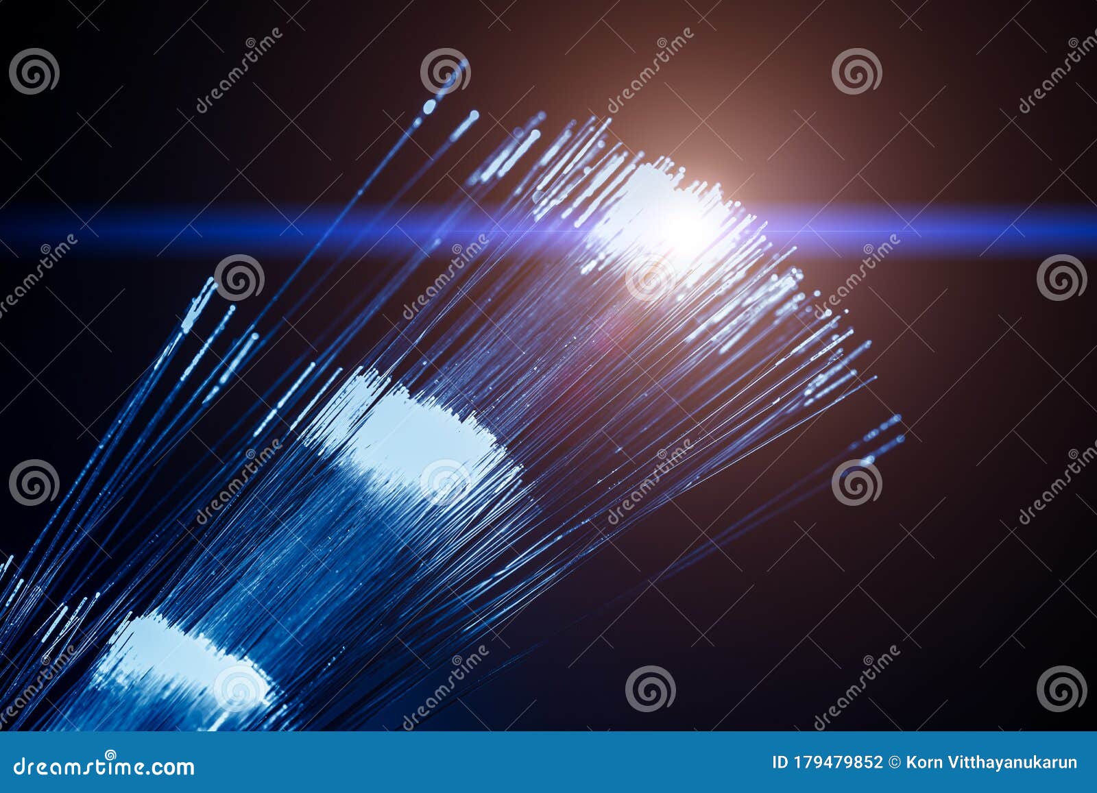 Blue Light Fiber Optic, High Speed Technology of Digital ...