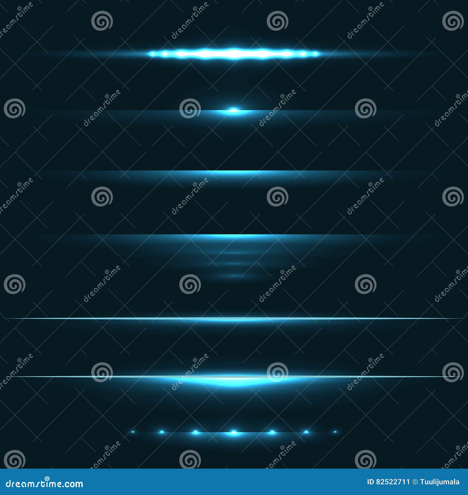 Blue light flare effect stock vector. Illustration of design - 82522711