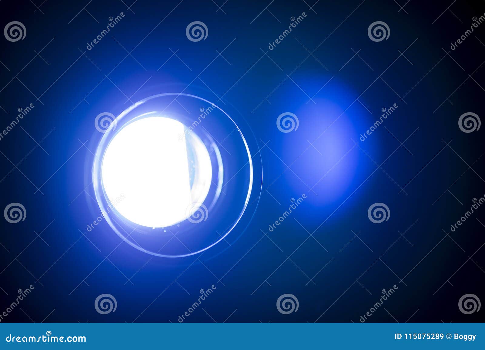 Blue Light Flare Special Effect Stock Image - Image of equipment ...