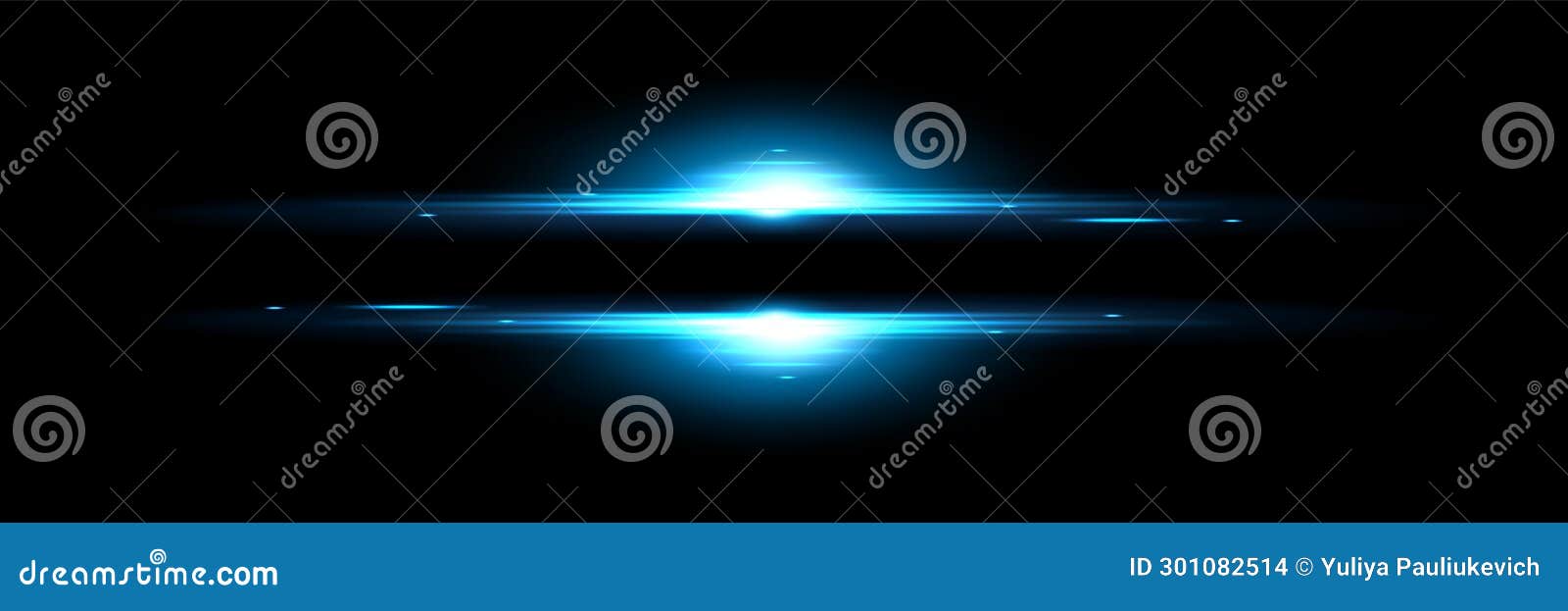 Blue light flash lines stock vector. Illustration of beam - 301082514