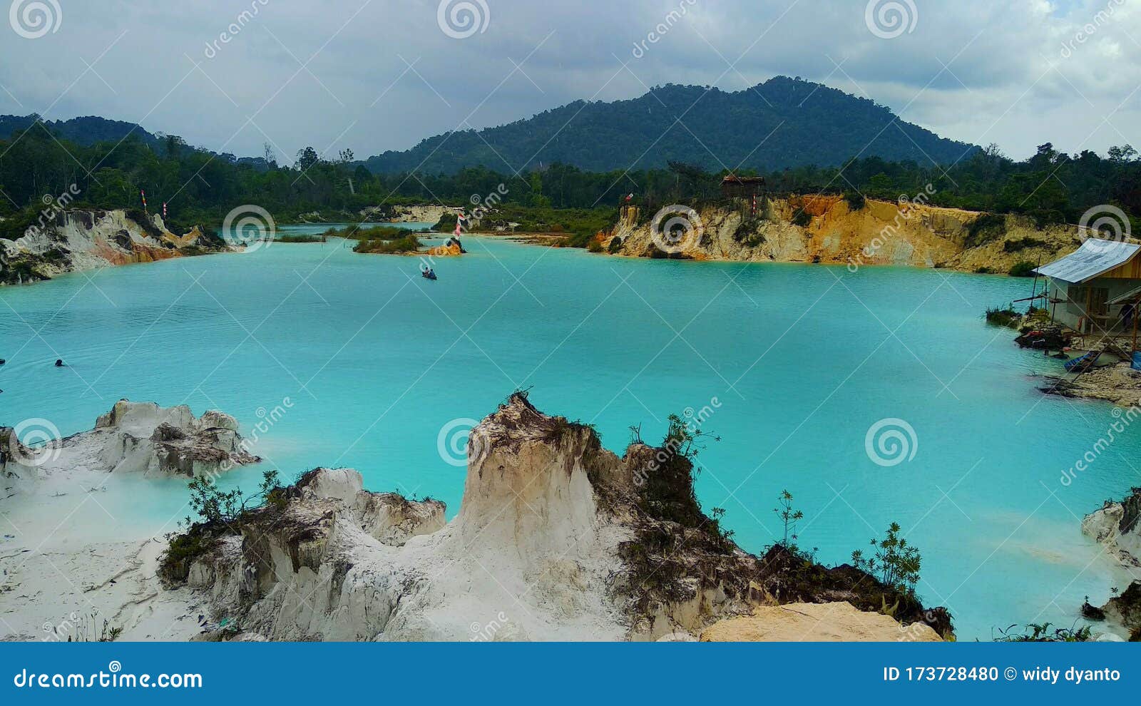 Blue light lake stock photo. Image of light, lake, mountain - 173728480