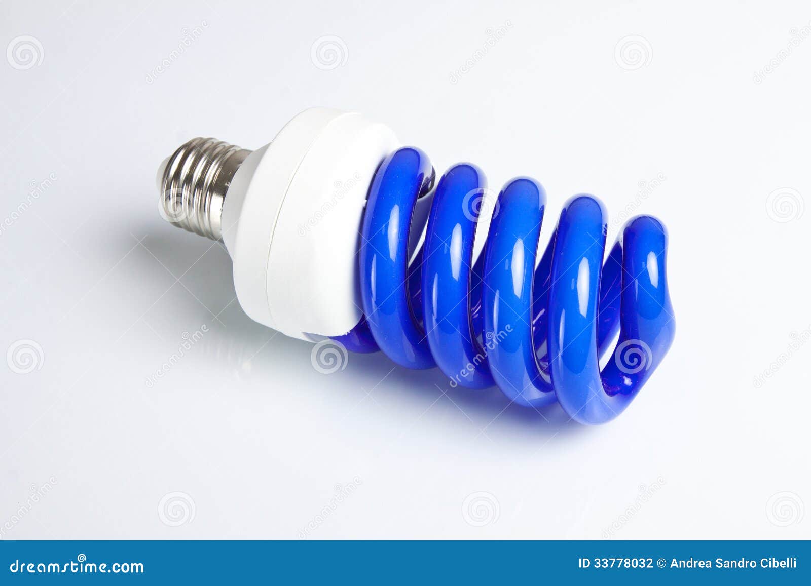 Blue light lamp stock photo. Image of saving, consumption - 33778032