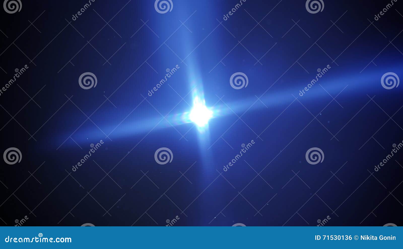 Blue light and lens flares stock photo. Image of optical - 71530136