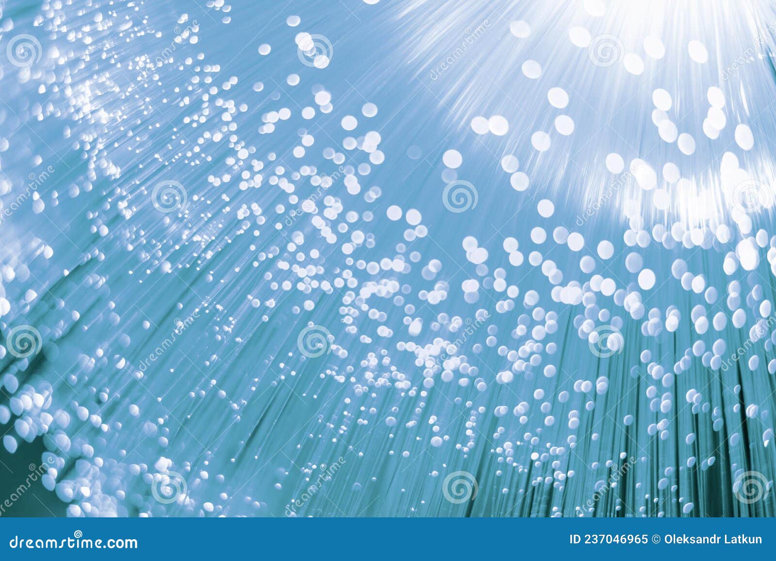 Blue Light Optic Fiber. High Quality Photo Stock Image - Image of ...