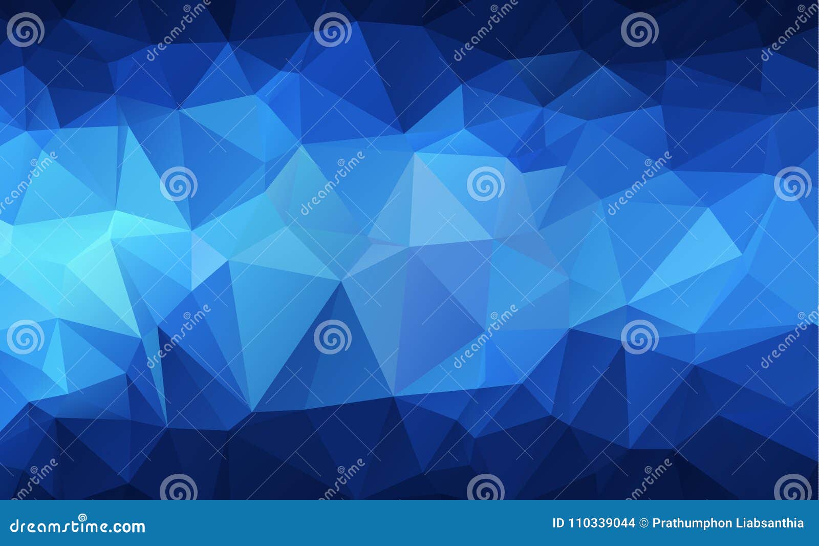 Blue Light Polygonal Low Polygon Triangle Pattern Background Stock Vector - Illustration of ...