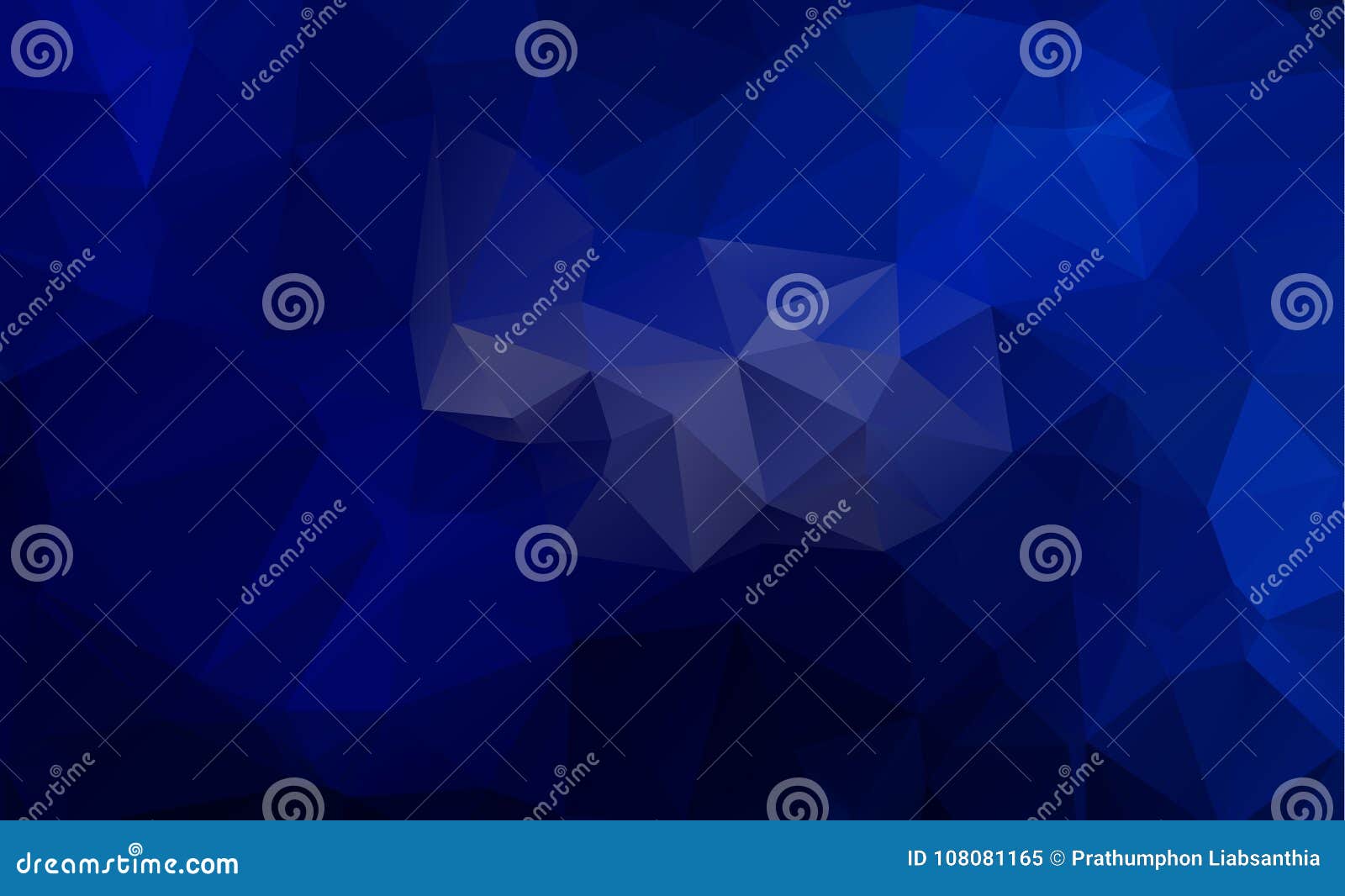 Blue Light Polygonal Low Polygon Triangle Pattern Background Stock ...